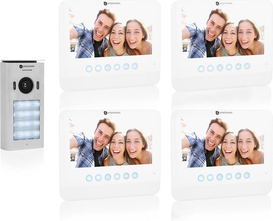 Smartwares DIC-22242 Deurbel - Intercom en Camera - 4 Schermen - HD ...