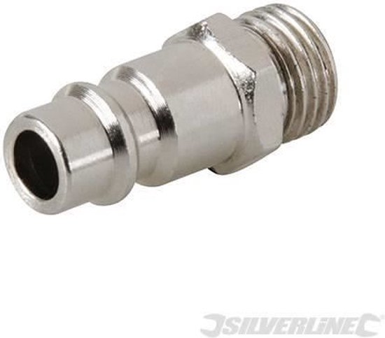 Silverline Mannelijke bajonetkoppeling - 1/4 inch BSP - 2 stuks - EU ...