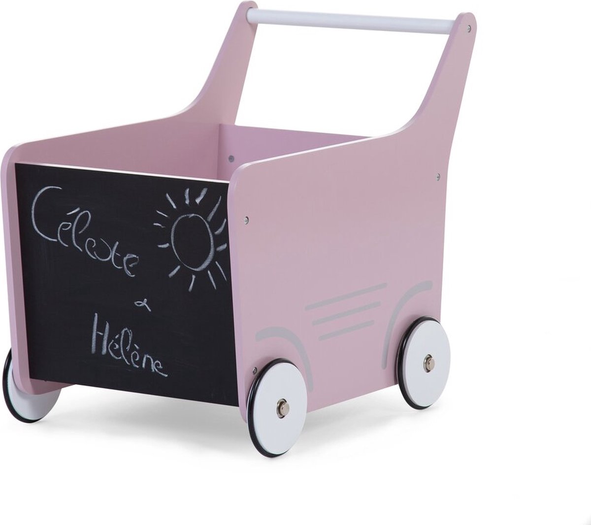 Childhome Loopwagen - Hout - Roze | bol.com