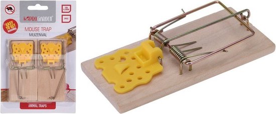 Pro Garden muizenval/ rattenval - klapval- 2 stuks | bol.com
