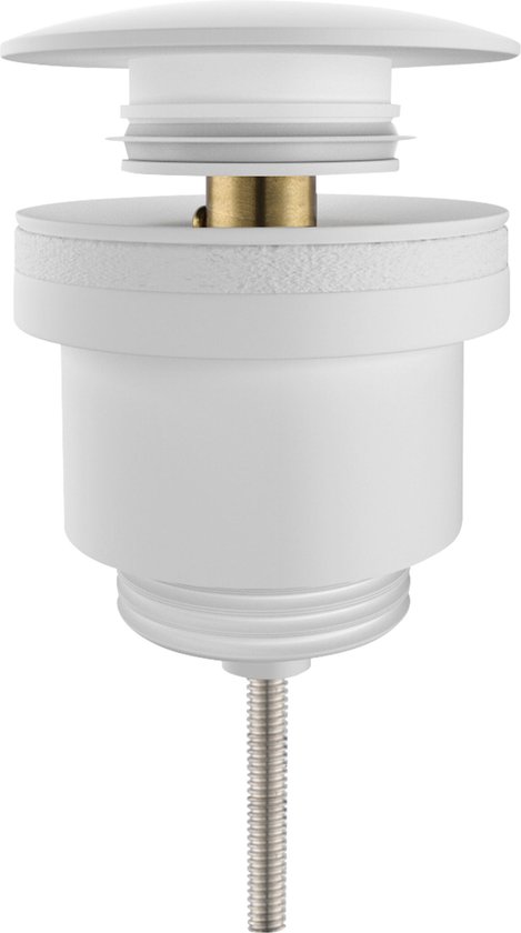 ALONI CLICKWASTE 5/4 OVERLOOP MAT WIT - ALONI PUSH 5/4 TROP-PLEIN BLANC ...