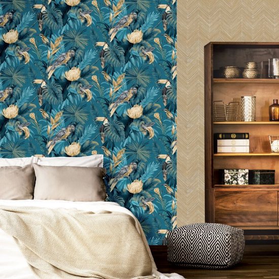Behang tropisch toekan - Behang - Wandbekleding - Wallpaper ...