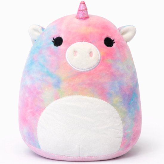 Topknuffels® - Eenhoorn Squishy Tie-Dye Pluche Knuffel 20 cm - Unicorn ...