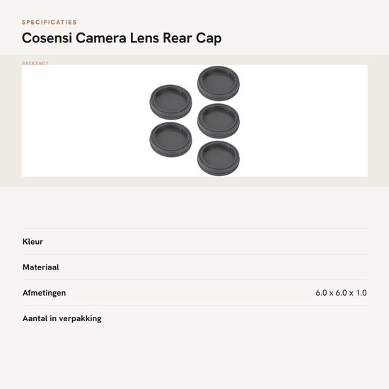 Dailygoods- Lensdop 67 mm - 5 Stuks - Beschermkap - Plastic ...