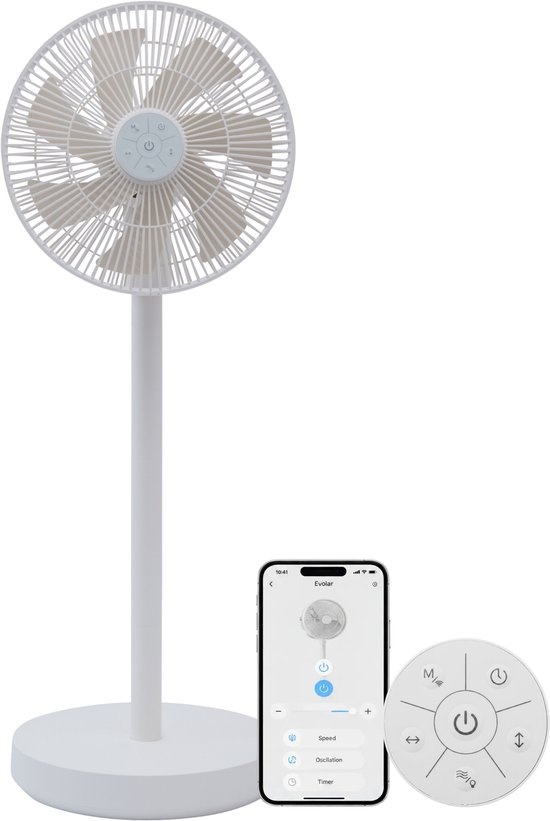 Evolar Smart Ventilator Staand - 30W - Statiefventilator - Ambient ...