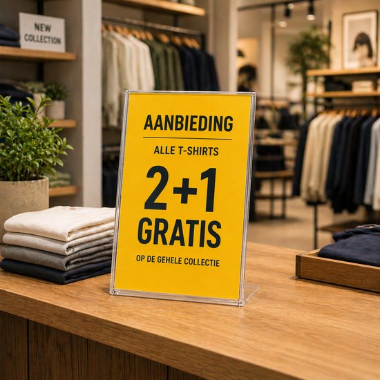 Folderstandaard A4 – Set van 2 – Transparante Presentatie Standaard ...