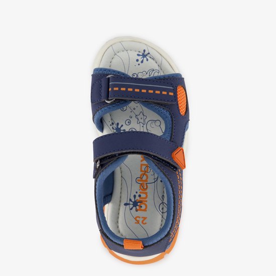 Blue Box jongens sandalen blauw oranje - Maat 27 | bol
