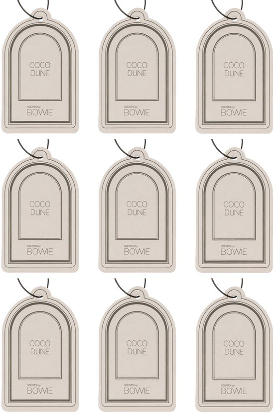 Scents by Bowie Coco Dune – Kastparfum 9-Pack – Luxe Geurhangers ...