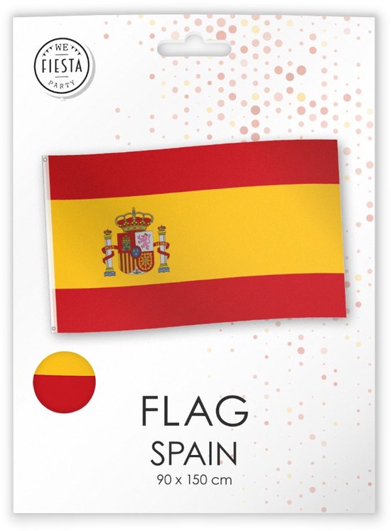 6x Spanje vlaggenlijn 10 meter + Spanje vlag 90cm x 150cm - Landen ...