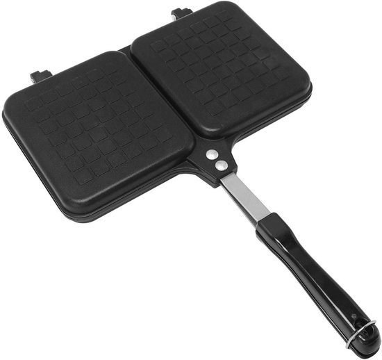 Dubbelzijdige toastiepan - Snelle ontbijtpan - Gegrilde tosti's maken ...