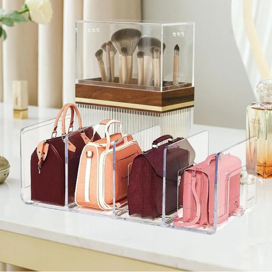 Plankverdelers - Tas Organizer - Kast Ordenen - Transparant Acryl - 2 ...