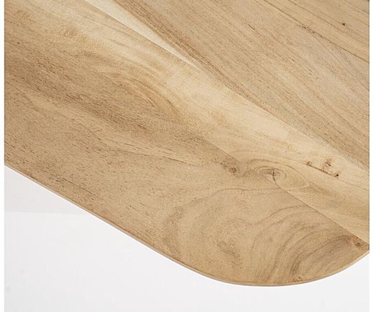 Eleonora Salontafel Nikki Deens ovaal Acacia 130x70cm - naturel | bol
