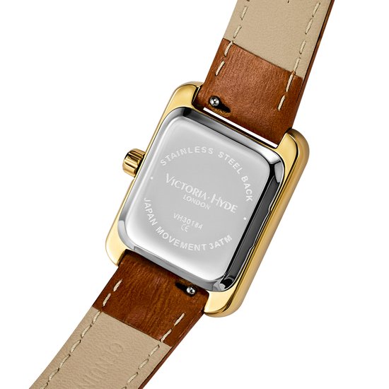 Victoria Hyde - Horloge Dames Rechthoekig - Leer - Analoog - In Lengte ...