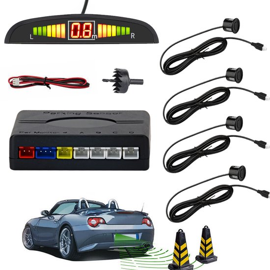 Hexinex Parkeersensoren - parkeerhulp pdc retrofit kit - 4 sensoren ...