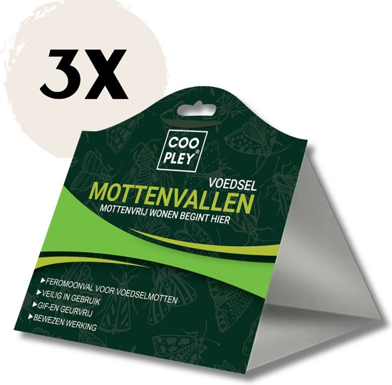 Mottenvallen 3 Stuks Voedselmottenvallen - Exclusieve Bestrijding ...