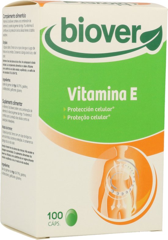 Biover Vitamine E natural - Vitaminen - Celbescherming - capsules met ...