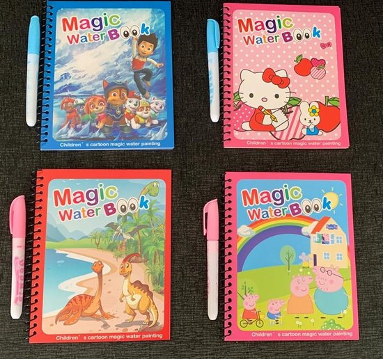 Magic Water Book. Set van 4 Magische Water Kleurboeken. Magic Water ...