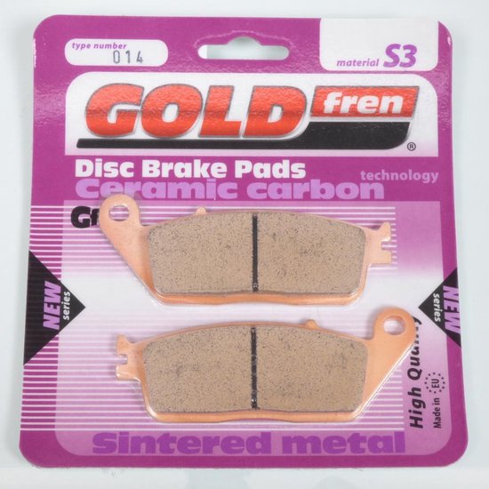 Gold Fren remblok voor Motorfiets Sym 125 Cevalo 4T 2010 AVG / B9A ...