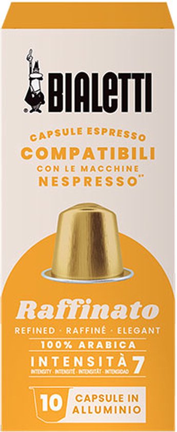 Bialetti Raffinato - Nespresso Compatible Capsules - 10 x 10 stuks | bol