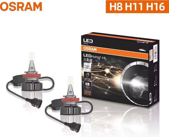 Osram LEDriving HL LED Autolamp H11 - 12V - 25W - 6000K - Set 2 stuks | bol