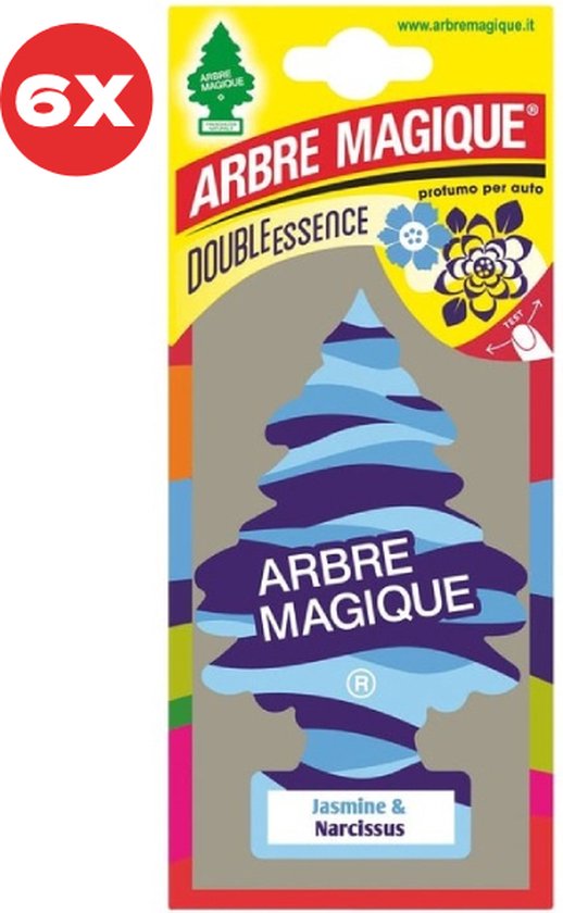 6 stuks Jasmijn en Narcissus Arbre Magique Geurboom luchtverfrisser ...