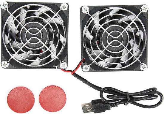 Dual Fan USB Power Koelventilator - Warmteafvoer Koeler voor RT-AC68U ...