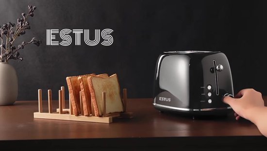 Estus Iconic Broodrooster met Tostiklemmen - Tosti Apparaat - Retro Toaster - Extra... | bol