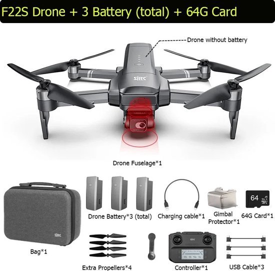 Mrs. Jones® Drone - Met Camera - Met 2 Batterijen - Quadcopter ...