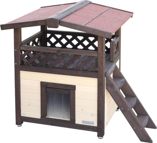 Kattenhuis 4-Seasons Deluxe zomer winter warmte-geïsoleerd ...