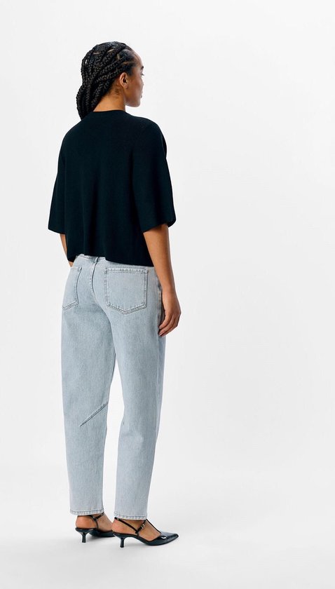 Object Moji Yulian LW Barrel Jeans Light Blue Denim | bol