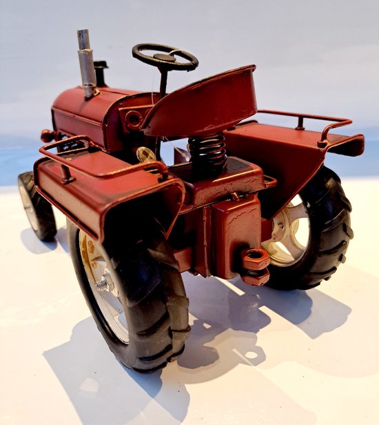 Blikken Tractor rood 8AT265862800 uniek model lengte 26 cm - boerderij ...