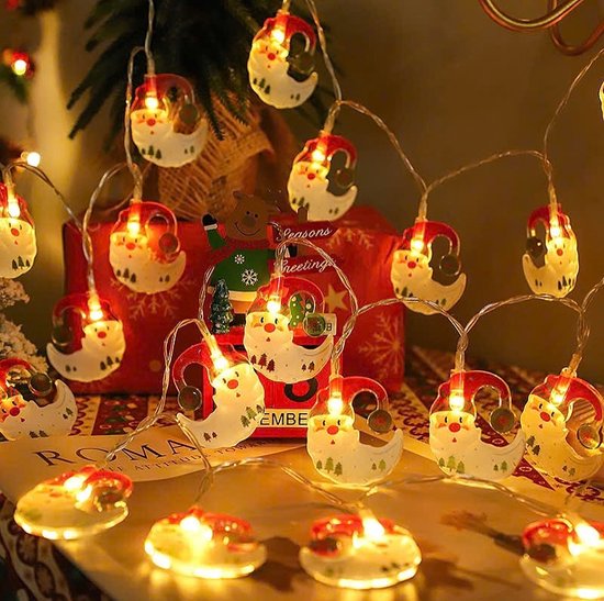 Kerst Slinger Lampjes - Maan en Ster Kerstboom Hangers ...