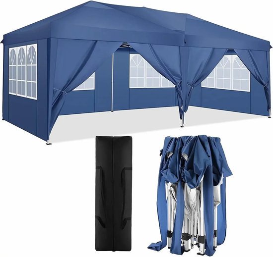 Easy up partytent - Paviljoen tent - 3x6 m Partytent opvouwbaar ...