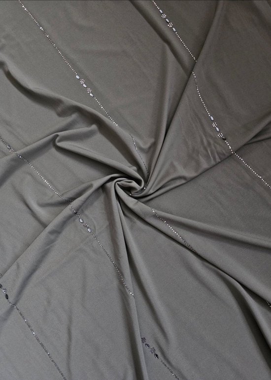 Jersey - Premium - Diamond - Strass - Hijab - Stretchy - Hoofddoek ...