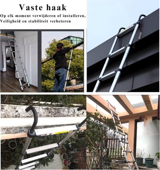 Mrs. Jones® Telescopische Ladder - Telescopische Ladder Inklapbaar ...