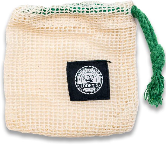 Herbruikbaar Zeepzakje met Groen Koord - Perfect voor Handzeep, Scrub ...