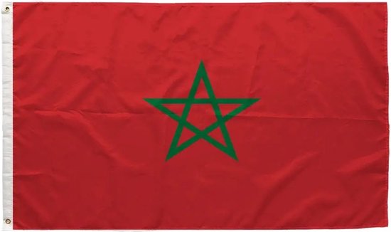 Scoby - Marokkaanse Vlag - Moroccan Flag - Marokko - 90x150cm ...