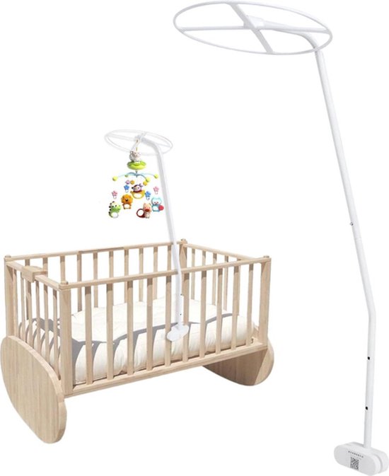 Verstelbaar hemelstang bedhemel frame - Babybed wieg muggennet stang ...