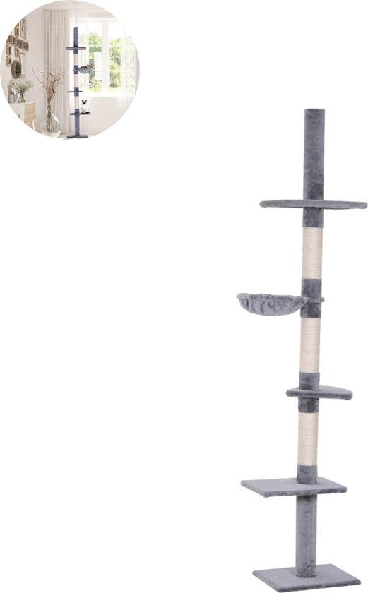 Kattenboom - Katten klimmuur - Complete set - Krabpaal - Huisje ...