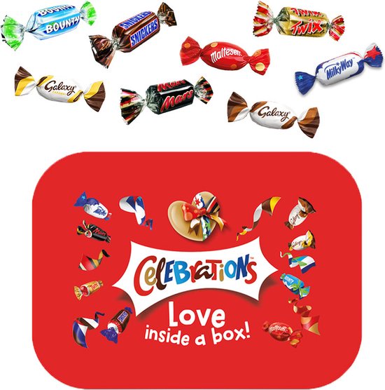 Mars Celebrations Collection Box "Love inside a box!" - chocoladecadeau ...