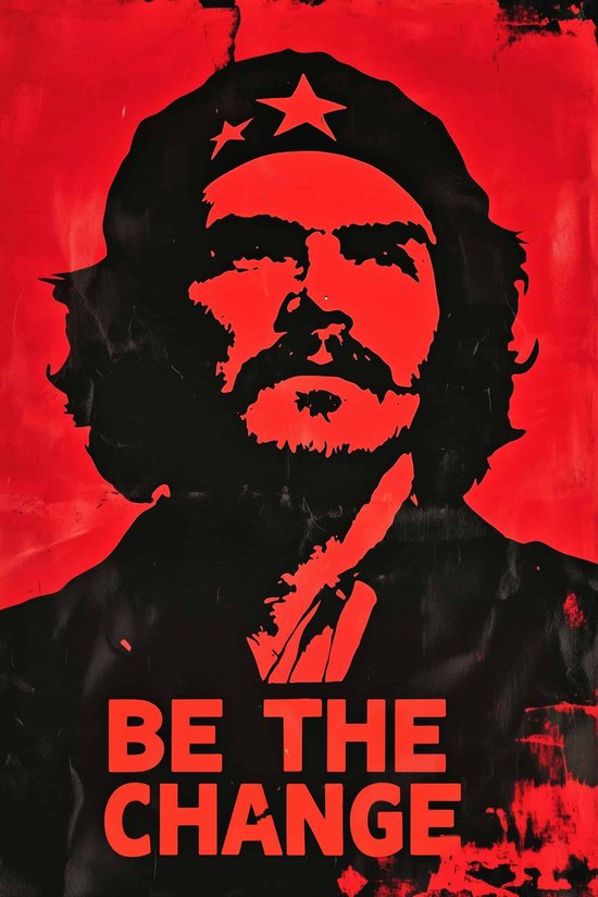 Be The Change Poster | Che Guevara Poster | Tekst Poster | Quote Poster ...