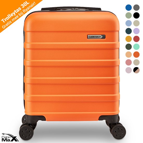 CabinMax Koffer - Handbagage Koffer 30L - Harde Reiskoffer met Wielen ...