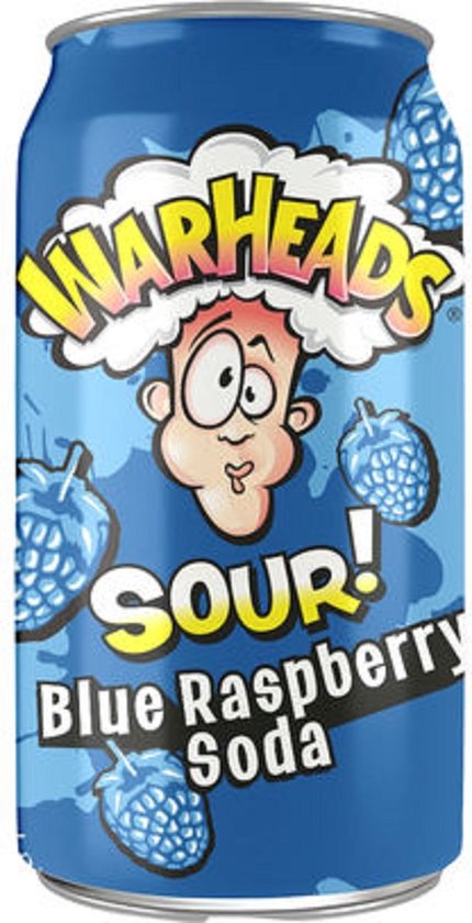 Warheads Blue Raspberry Sour Soda 12x330ml | bol