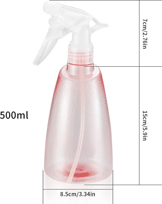 Spuitflessen 500 ml voor Planten en Huishoudelijk Gebruik - Roze en ...