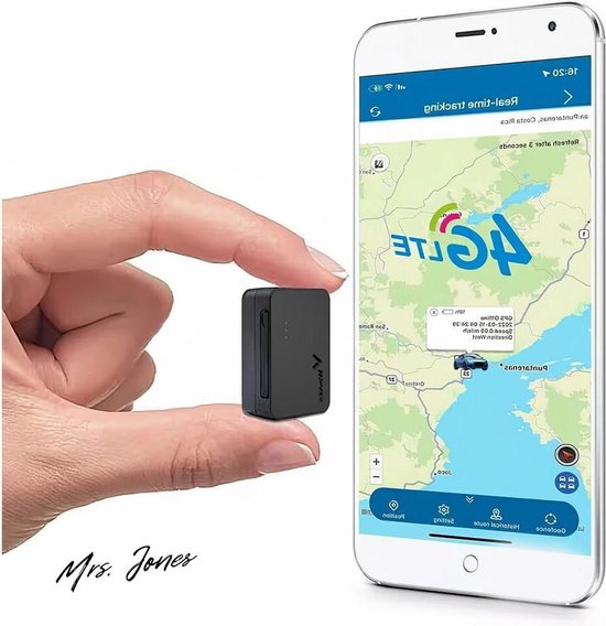 Mrs. Jones Mini Tracker 4G GPS TK903 real-time tracker via app GPS ...