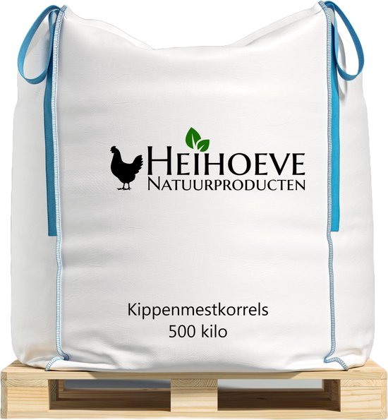 Kippenmestkorrels Bigbag 500 kilo voor 5000 m2 (Organische mestkorrels ...