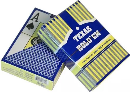 10 x Texas Hold'em - Professionele 100% plastic Pokerkaarten | 100% ...