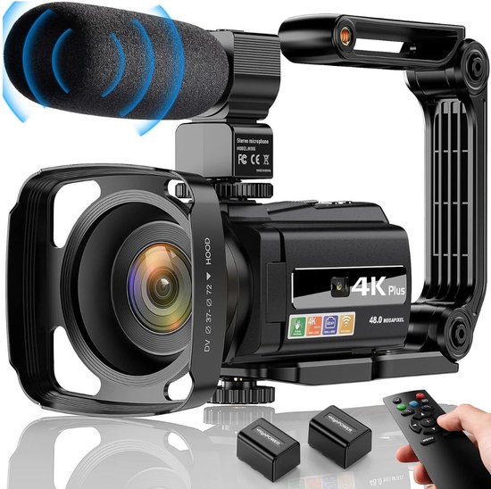 Handycam - Camcorder met 4K Kwaliteit - Camera met Nachtzicht 16x ...