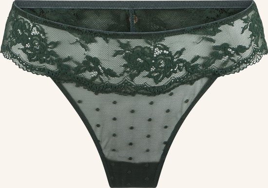 LingaDore - String Luxe Garden Green - maat XS - Groen | bol
