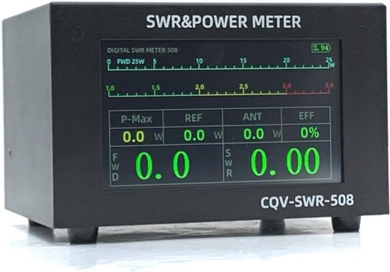 Digitale SWR Meter 200W met 4.3" IPS Kleurdisplay voor Ham Radio | bol
